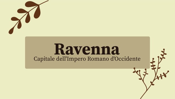 Ravenna | Genially