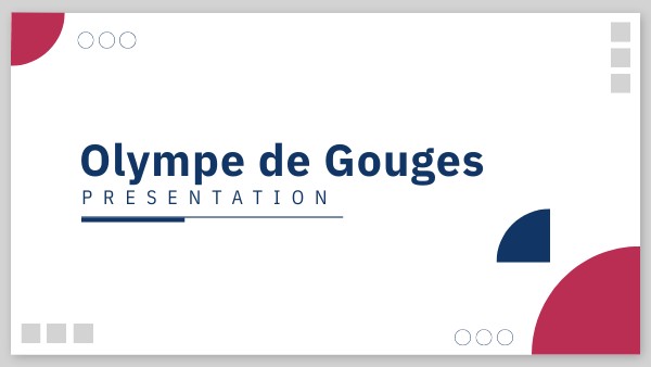 Olympe de Gouges présentation | Genially