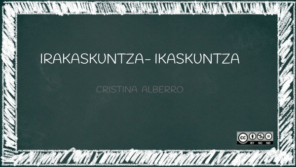 B1 UBIDEAK IRAKASKUNTZA-IKASKUNTZA