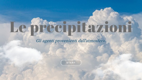 Le precipitazioni