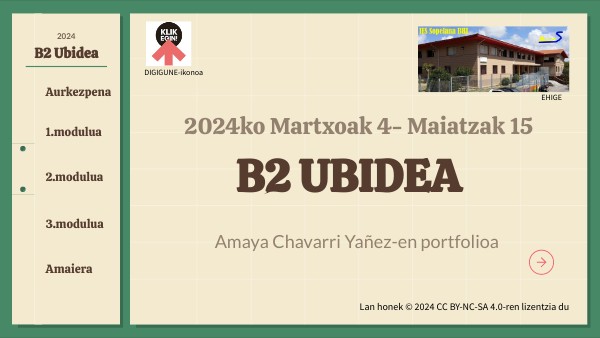 B2 UBIDEA- AMAYA CHAVARRI | Genially