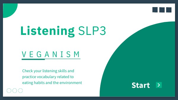 LISTENING SLP3 VEGANISM