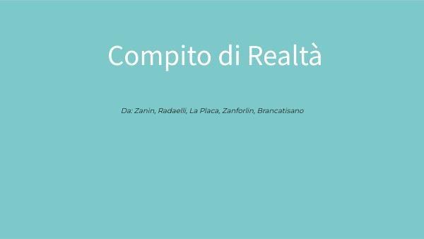 presentazione ed. civica compito di realtà | Genially