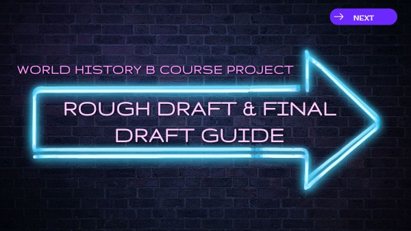 Rough Draft/Final Draft Project Guide