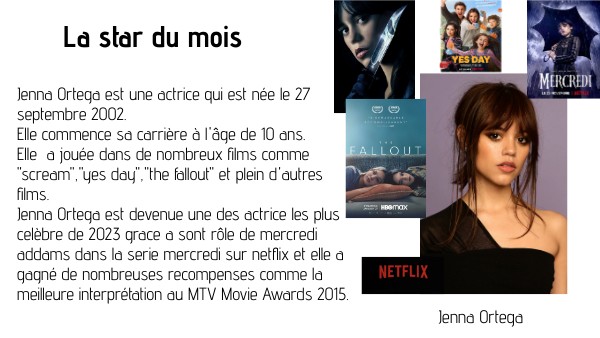 La star du mois - OK | Genially