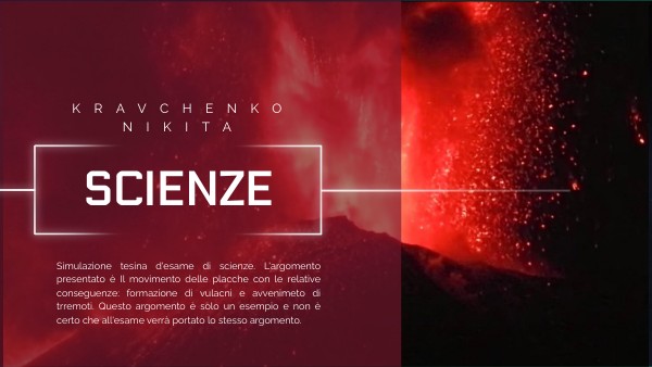 Presentazione scienze