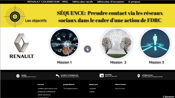 Prendre contact via les réseaux sociaux dans le cadre de la FDRC