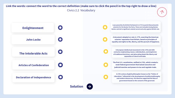 Civics 2.2 Vocab | Genially