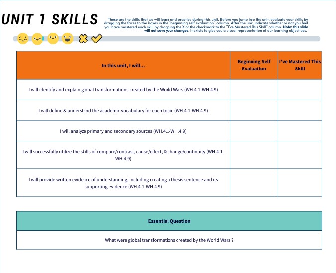 WHB Unit 1 Landing Page