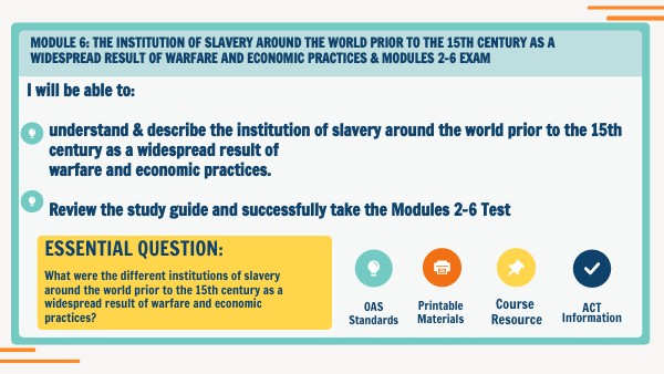 New WHA Module 6 Landing