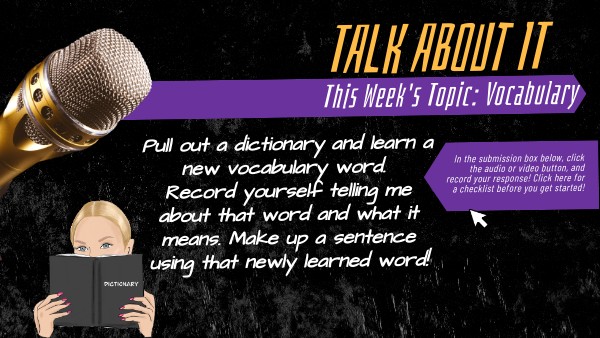 Talk About It Vocabulary