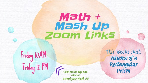 Math Plus Mash Up- Friday only