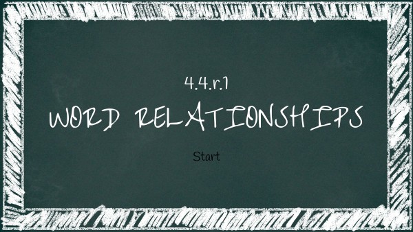 4th- Word Relationships