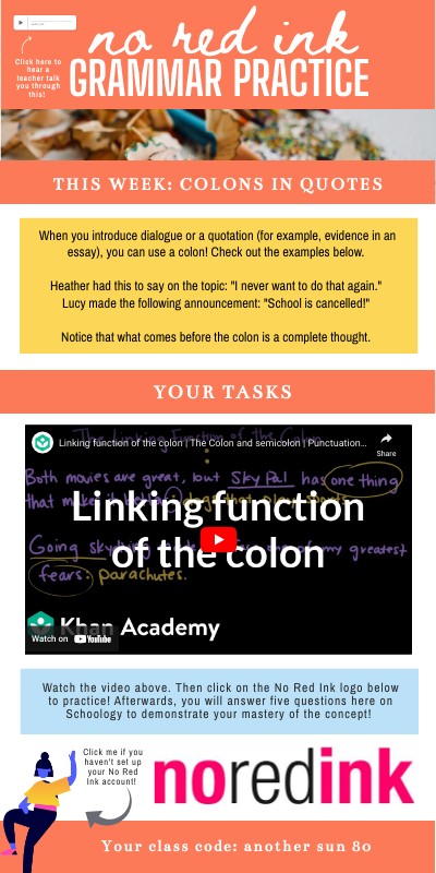 6th Grade No Red Ink - Week 21 | Genially