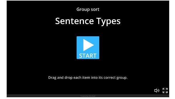 Sentence types Game