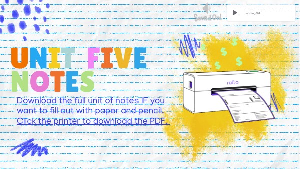 Unit 5 Notes download | Genially