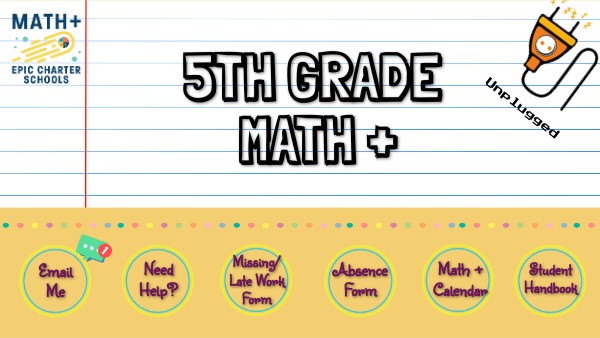 5th grade unplugged Landing Page | Genially