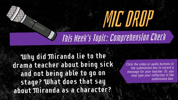 Mic Drop-Conflict Topic 12
