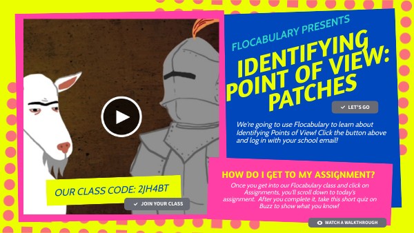 Point of view- 3rd Grade Flocabulary