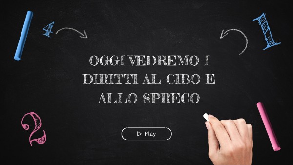Diritto al cibo e lo spreco alimentare | Genially