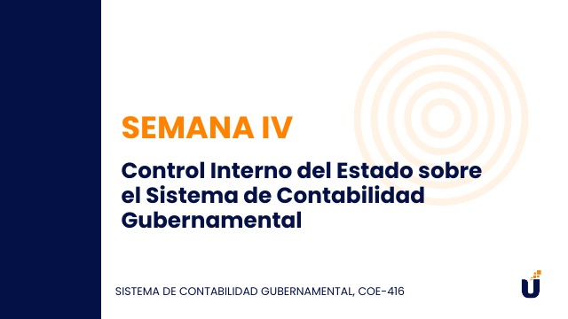 SISTEMA DE CONTABILIDAD GUBERNAMENTAL, 4