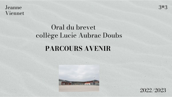 ORAL BREVET | Genially