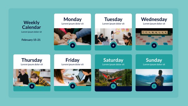 WEEKLY CALENDAR | Genially