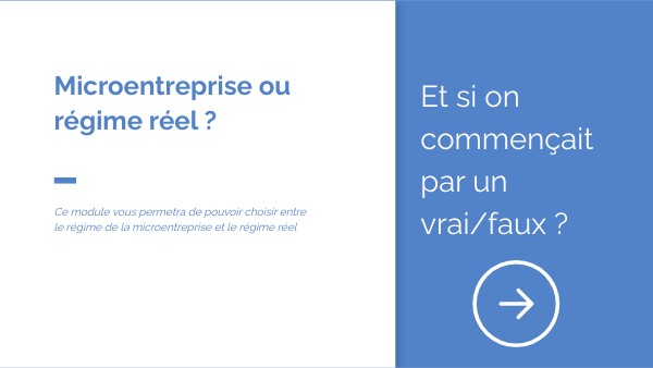 Exo 3 - la microentreprise - reel vs micro | Genially