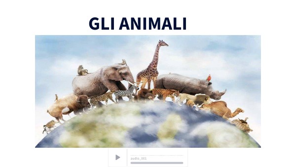 GLI ANIMALI