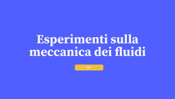 esprimenti meccanica dei fluidi