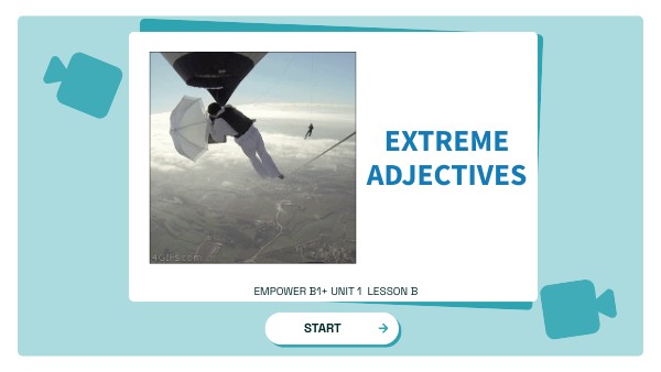 Extreme Adjectives Empower B1+ UNIT 1 LESSON B | Genially