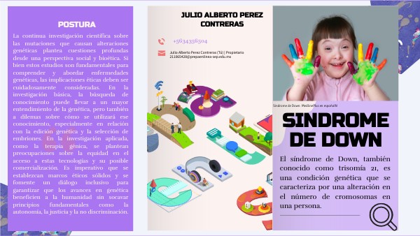 triptico sindrome de down | Genially