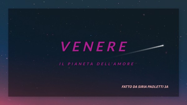 VENERE | Genially