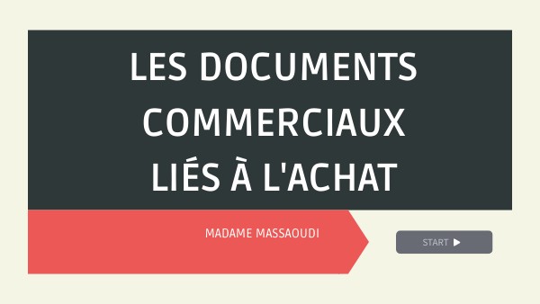 Les documents liés à l'achat | Genially