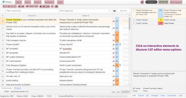CAT Editor Interactive Menu