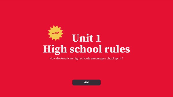 3e - 1.Unit 1 High school rules | Genially