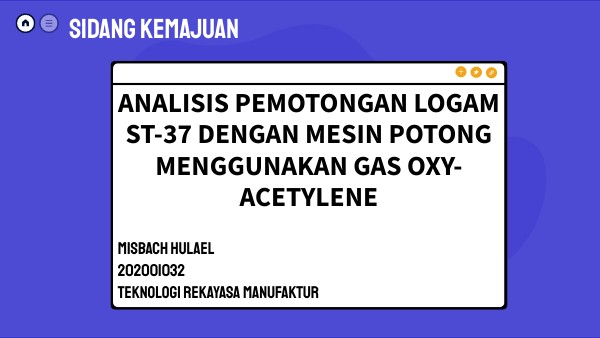 SIDANG KEMAJUAN MISBACH