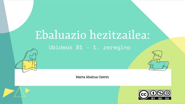 Ubideak B1 - 1. zeregina