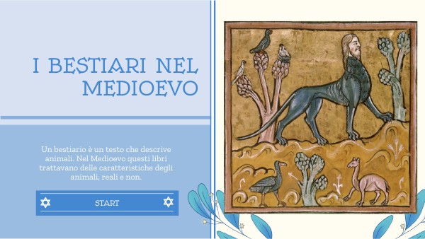 Presentazione Tommaso Rossetti bestiari medievali | Genially