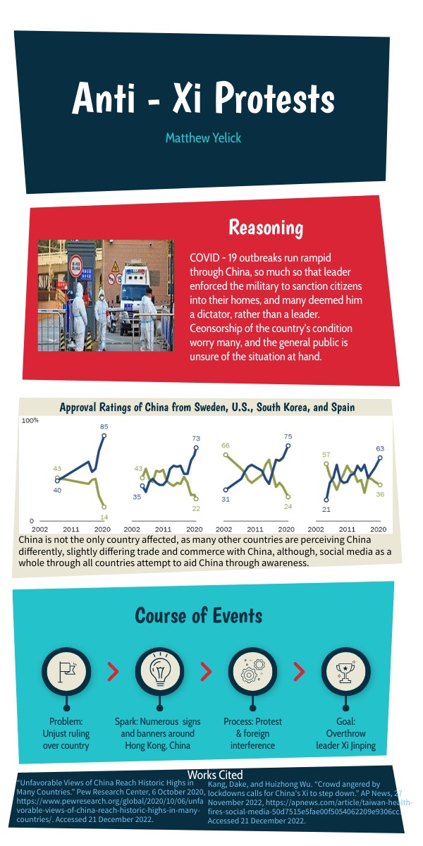 Anti - Xi Protest Infographic