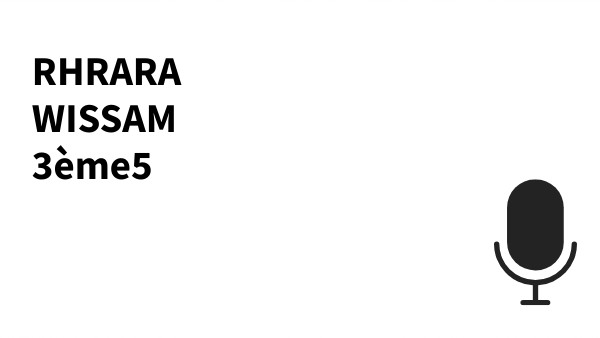 SUBJECT PRESENTATION