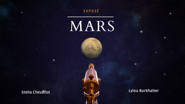 exposé mars | Genially