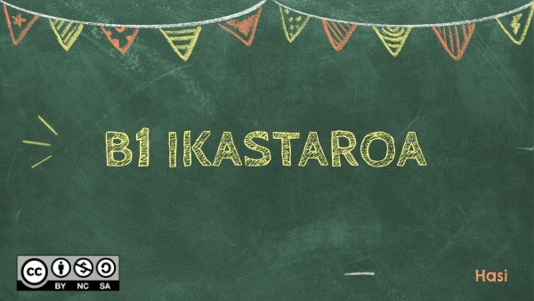 B1 IKASTAROA