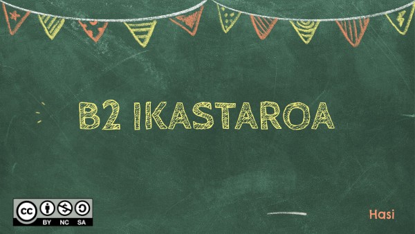 B2 IKASTAROA