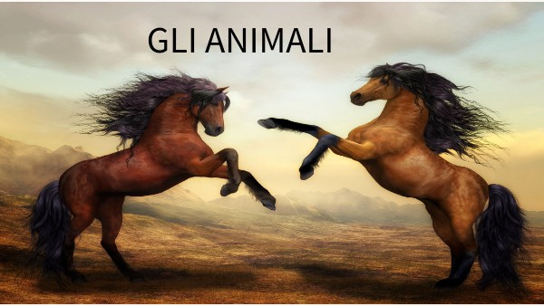 GLI ANIMALI