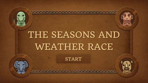 SEASONS AND WEATHER RACE | Genially