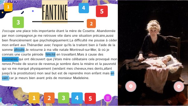 Francais Fantine | Genially