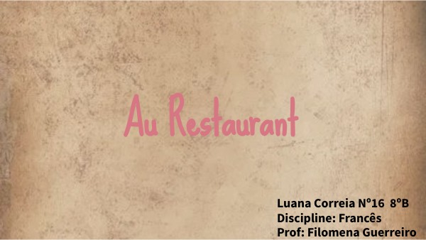 Au Restaurant