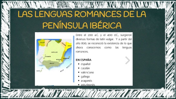 LAS LENGUAS ROMANCES EN LA PENÍNSULA IBÉRICA