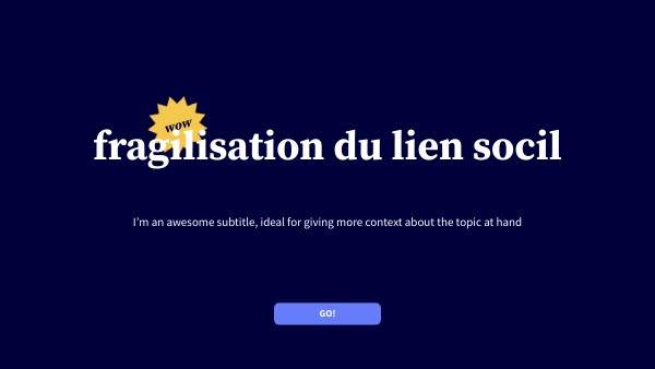 parasite une fragilisation du lien social | Genially